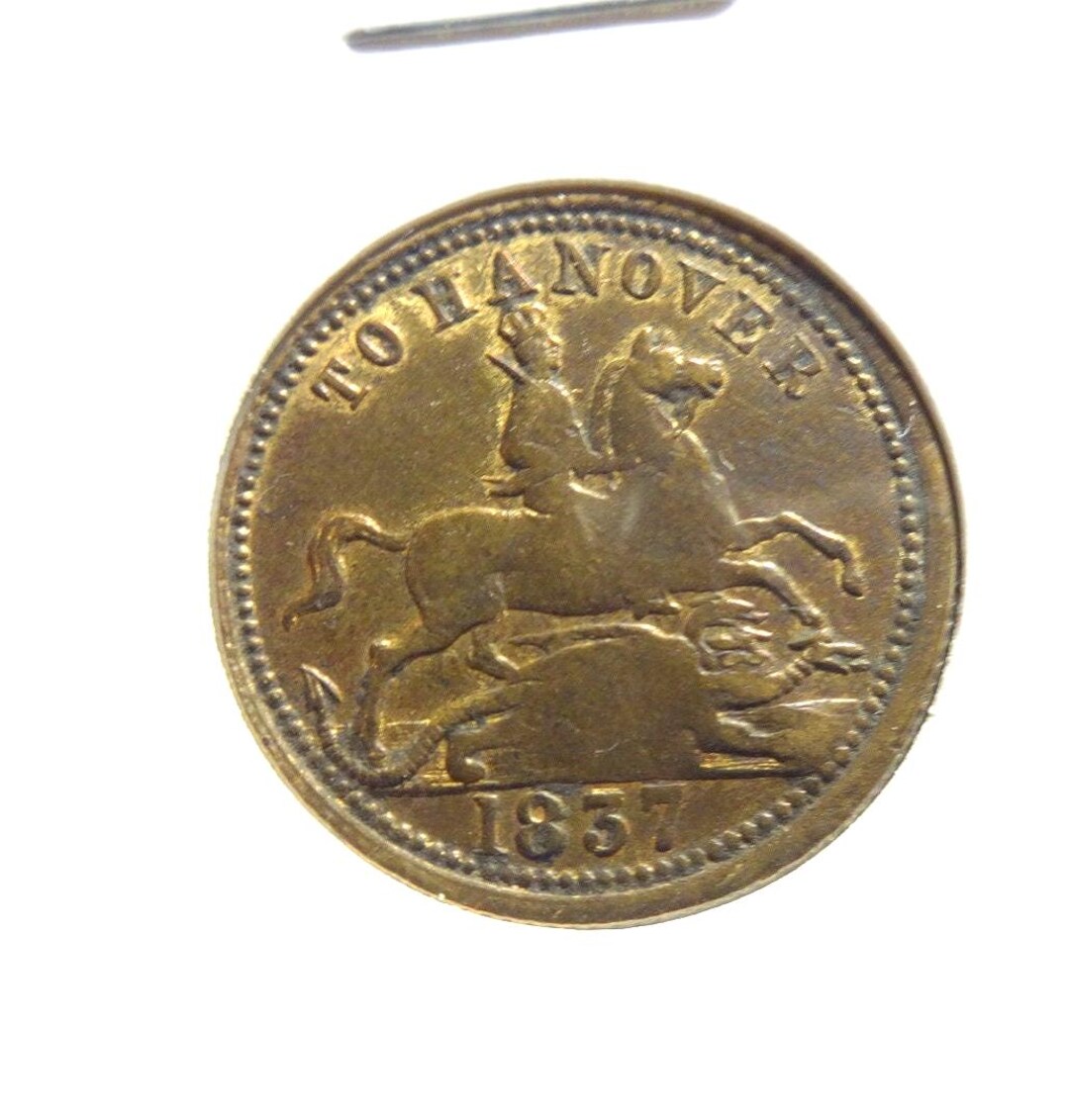 UK Queen Victoria 1837 to Hanover Token - Etsy