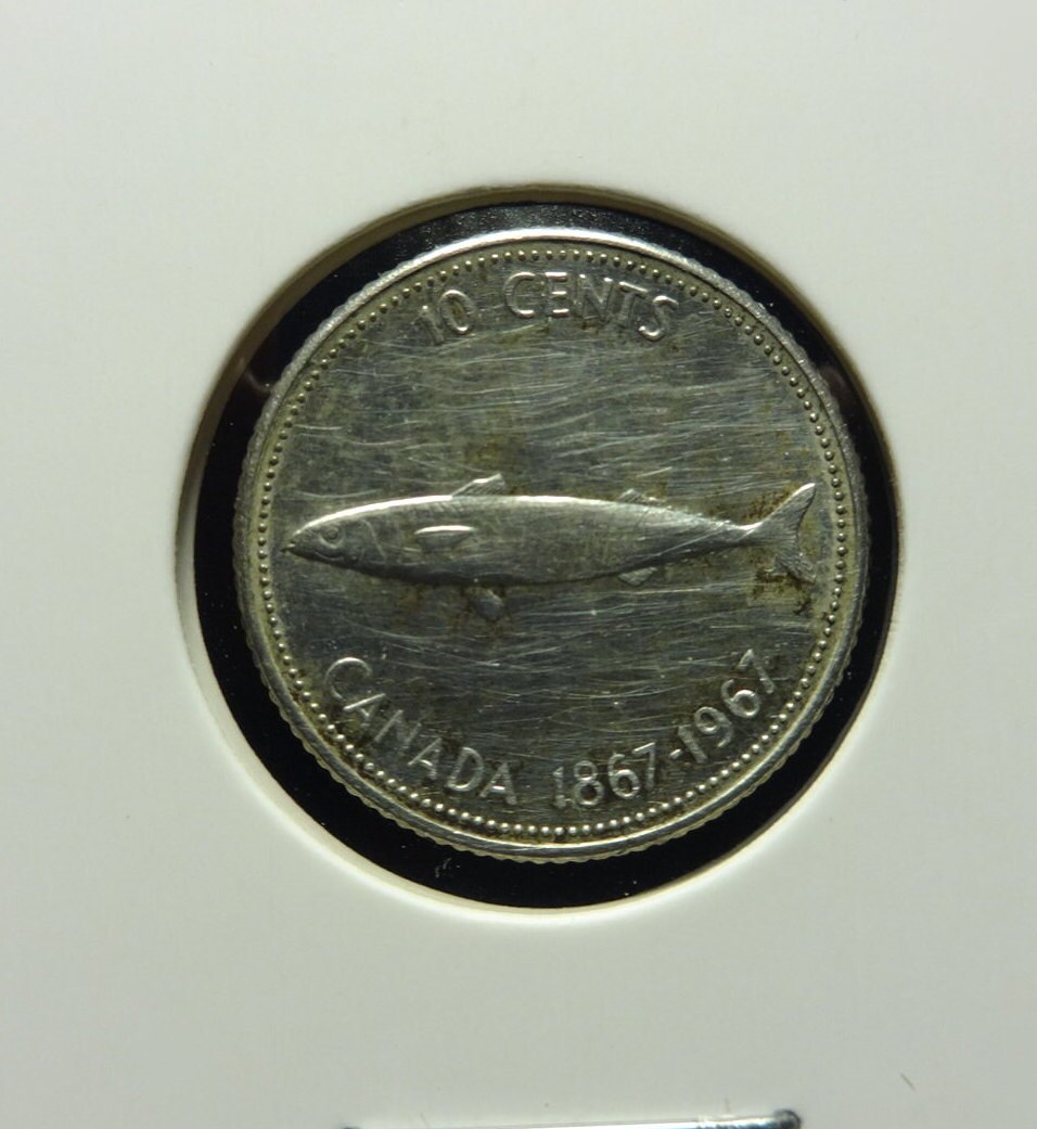 Canada Silver 1967 10 Cents Mackerel - Etsy