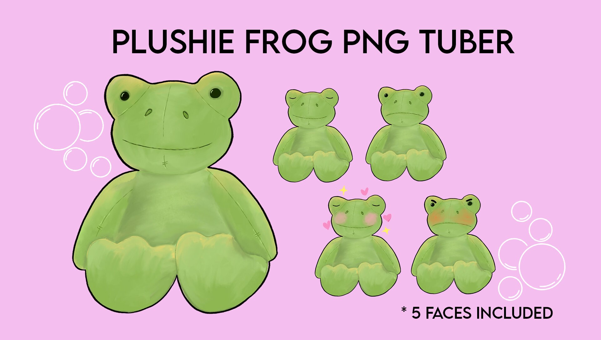 Plush Frog Pngtuber Asset Tuber - Etsy