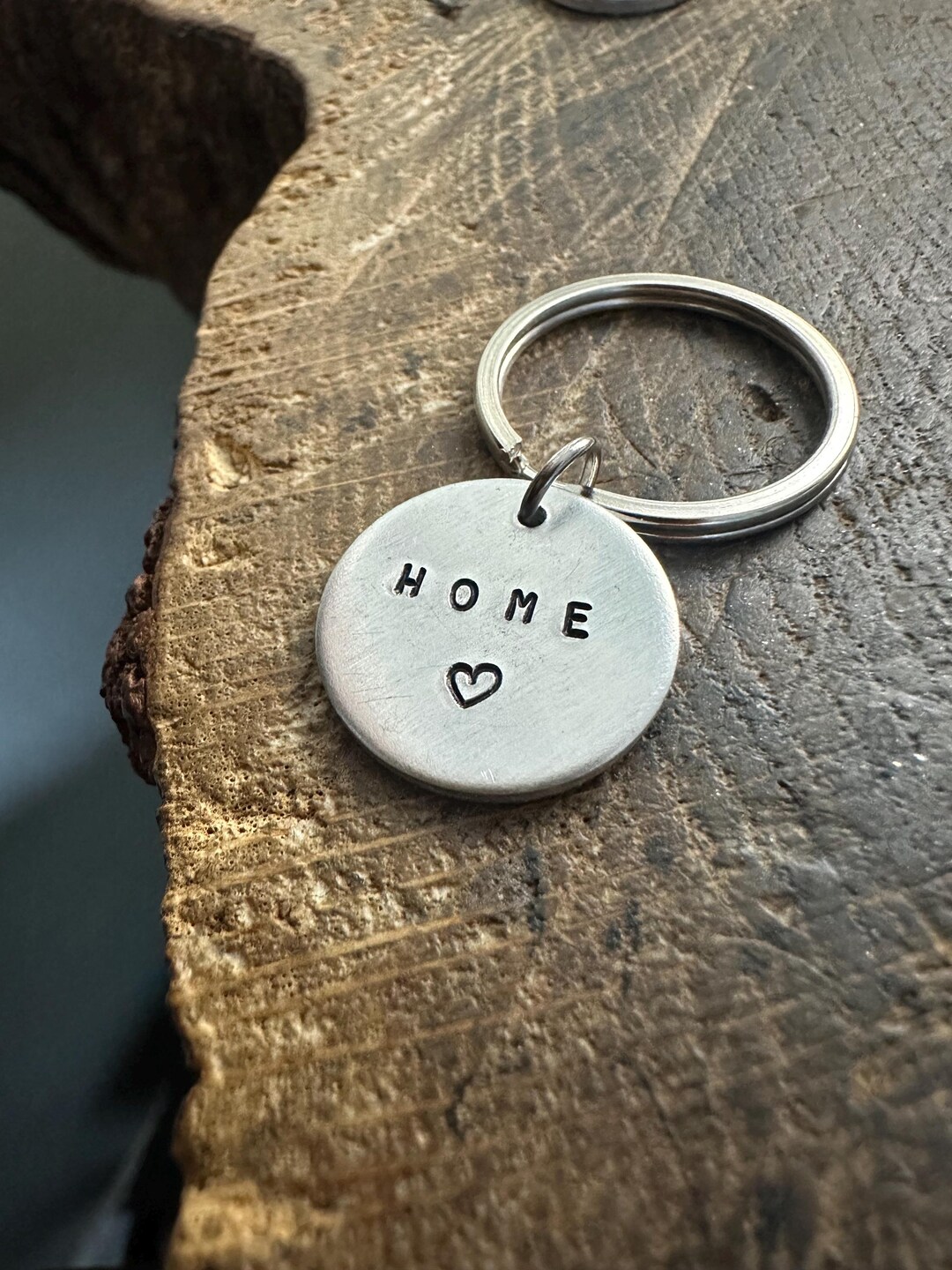 Hand Stamped Custom Hiuse Keys Keychain Keyring Garage Back Door Home ...