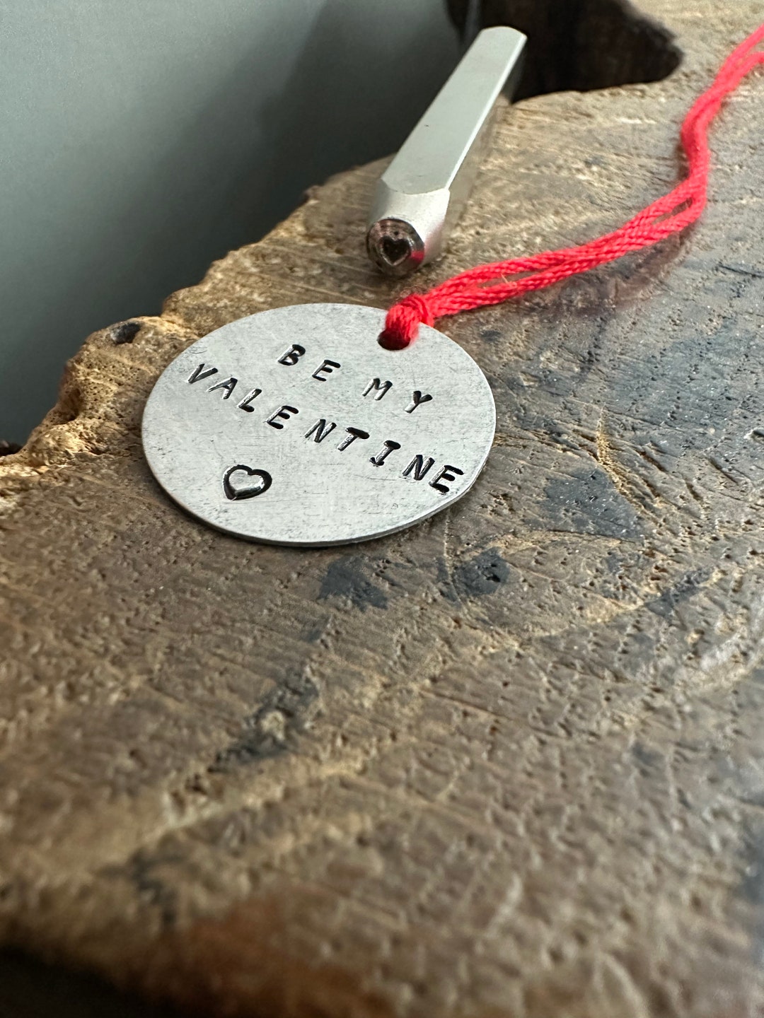 Hand Stamped LOVE Card Gift Token Fun Tags Birthday Pocket Hug Good ...