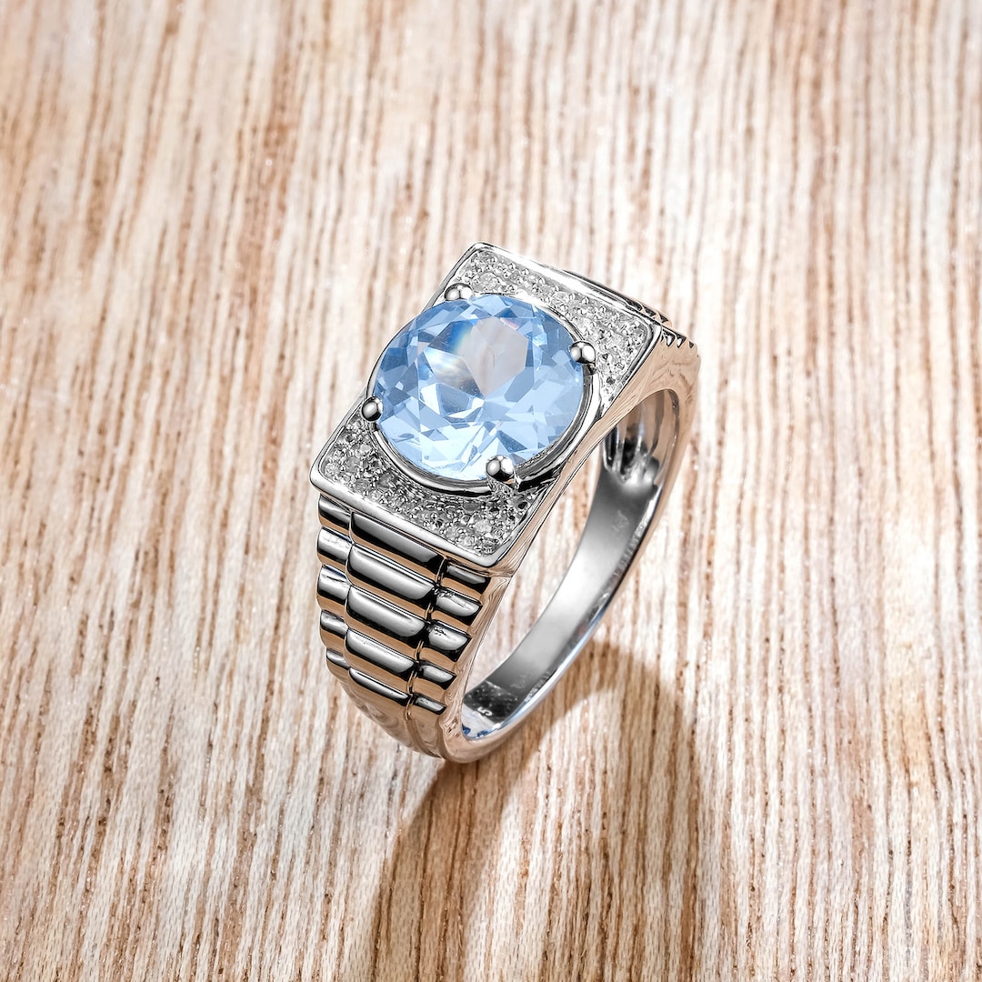Cali Trove, Men's Gemstone and Diamond Rings| 925 Sterling Silver ...