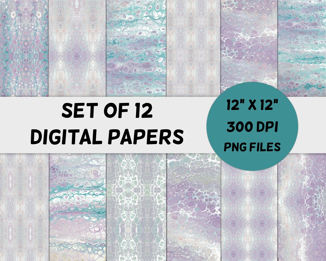 Pastel Purple Digital Scrapbook Paper Lavender Digital Paper - Etsy Italia