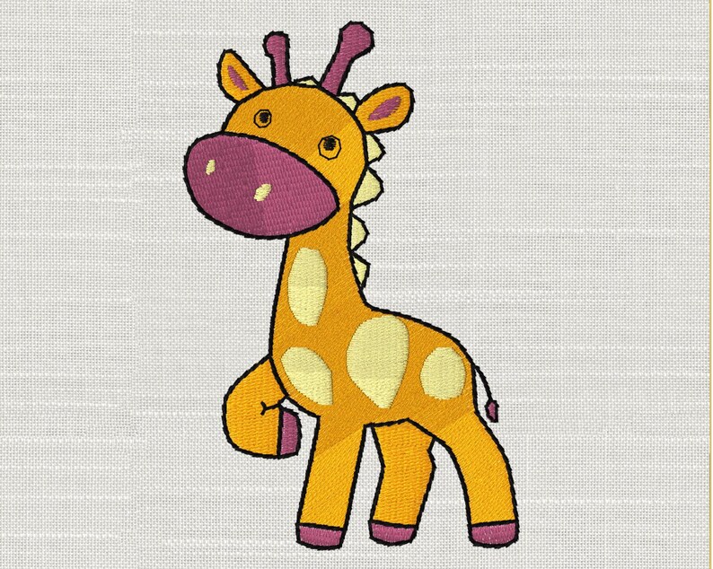 Giraffe Machine Embroidery Design, Any Size, Instant Download. - Etsy