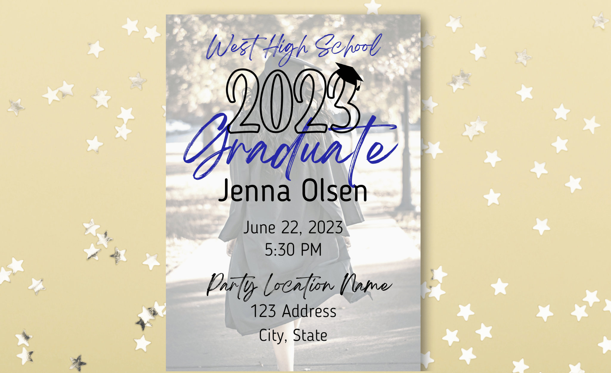 2023 Graduation Party Invitation Template - Digital Graduation ...