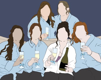 Personalised Faceless Portrait Digital Download - Etsy