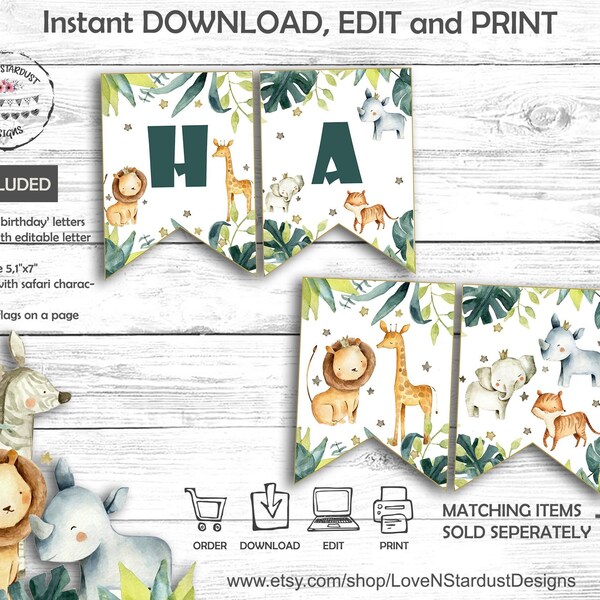 Birthday Bunting - Etsy