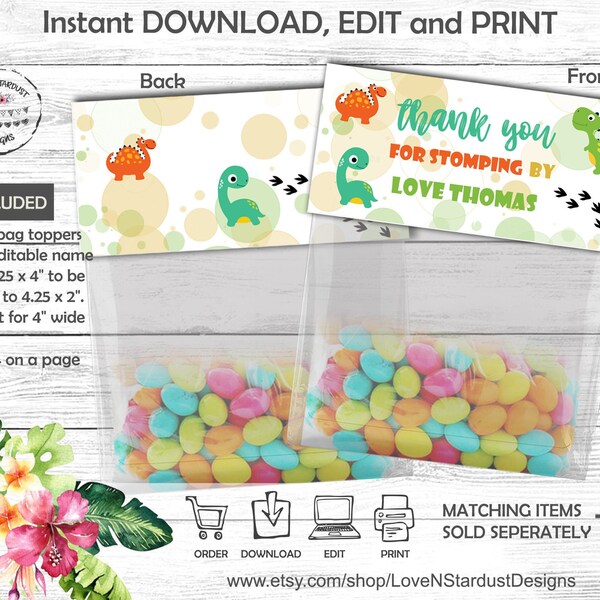 Treat Bag Toppers - Etsy