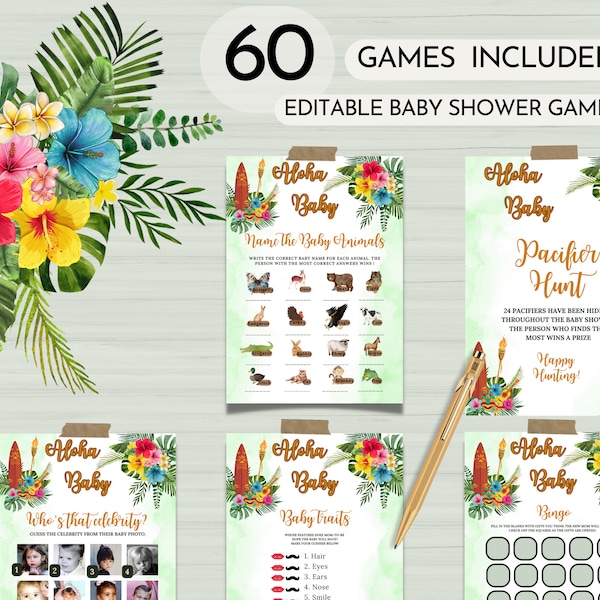 Baby Shower Games - Etsy