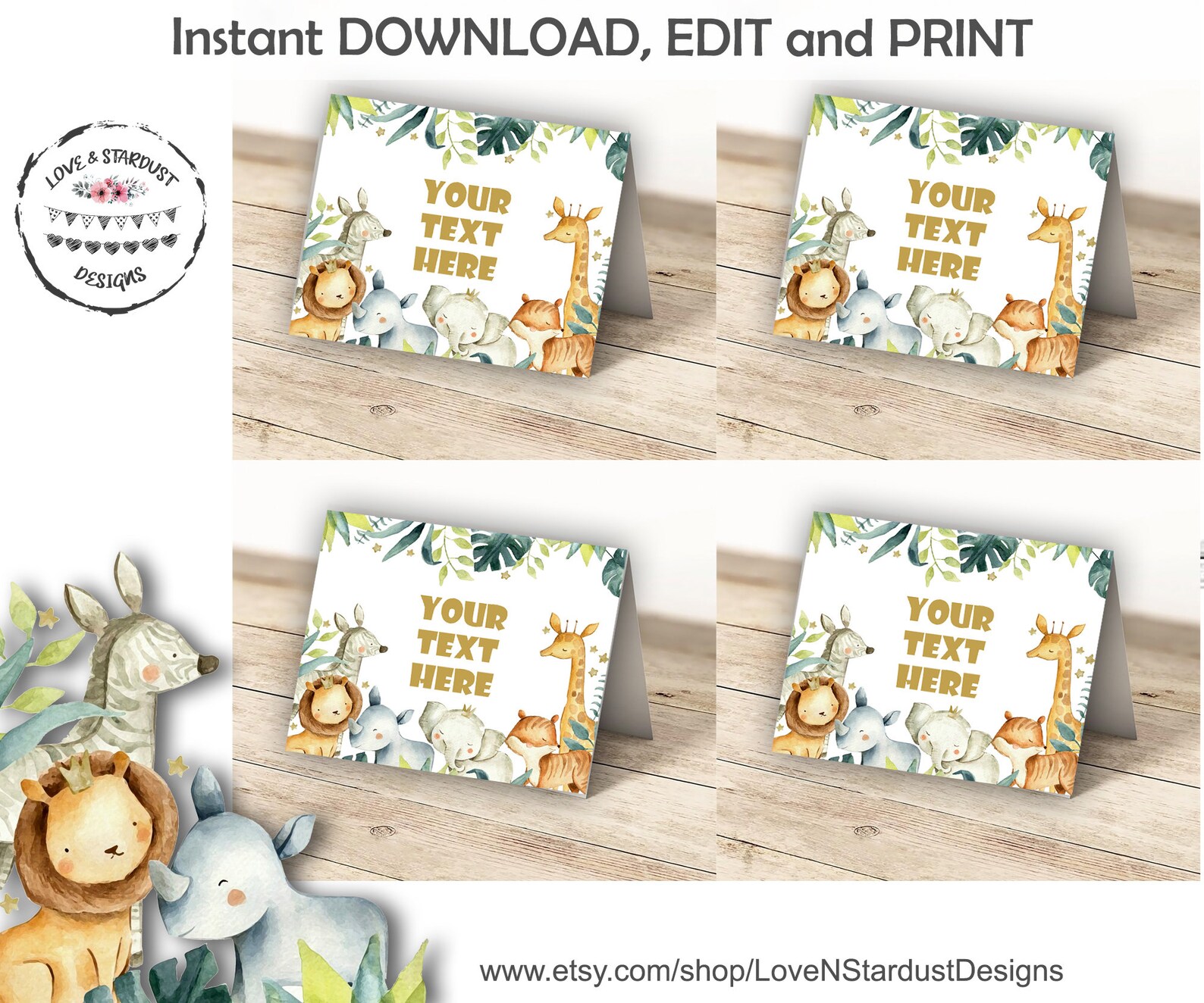 Safari Welcome Sign, Instant Download, Jungle Birthday Welcome,safari ...