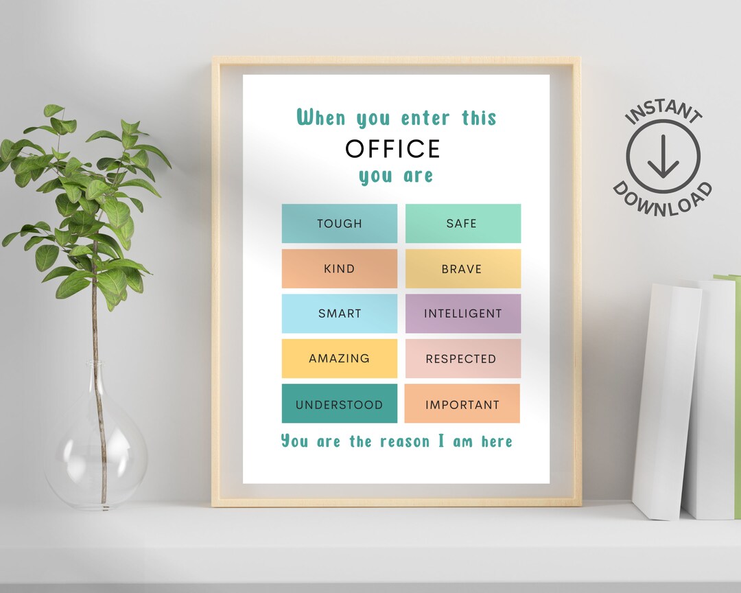 Therapy Office Sign, Therapy Office Decor, Mental Health Print ...