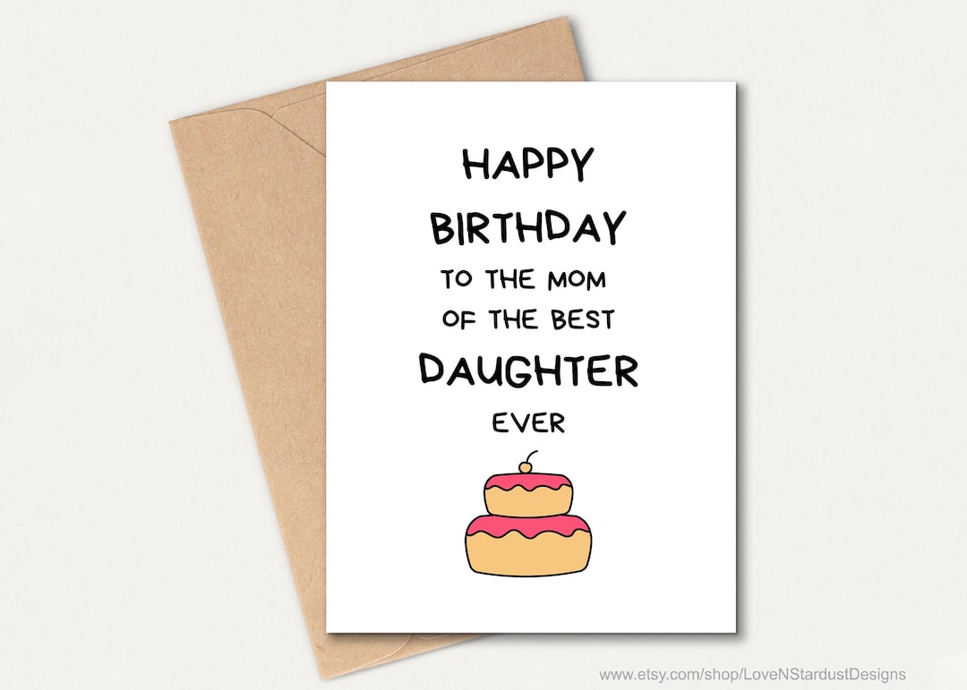 Card for Mom Birthday, Printable Funny Birthday Card, Funny Humor ...