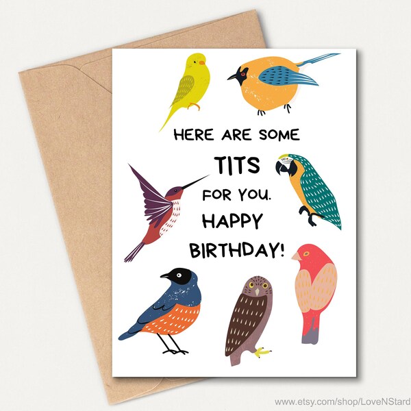Funny Birdwatcher Birthday Card - Etsy