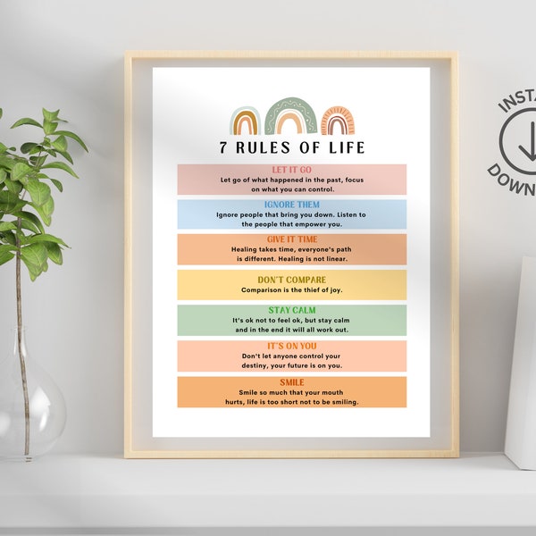 Rules of Life - Etsy