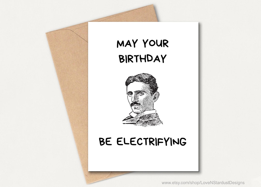 Engineer Birthday Card, May Your Birthday Be Electrifying, Nicola Card ...