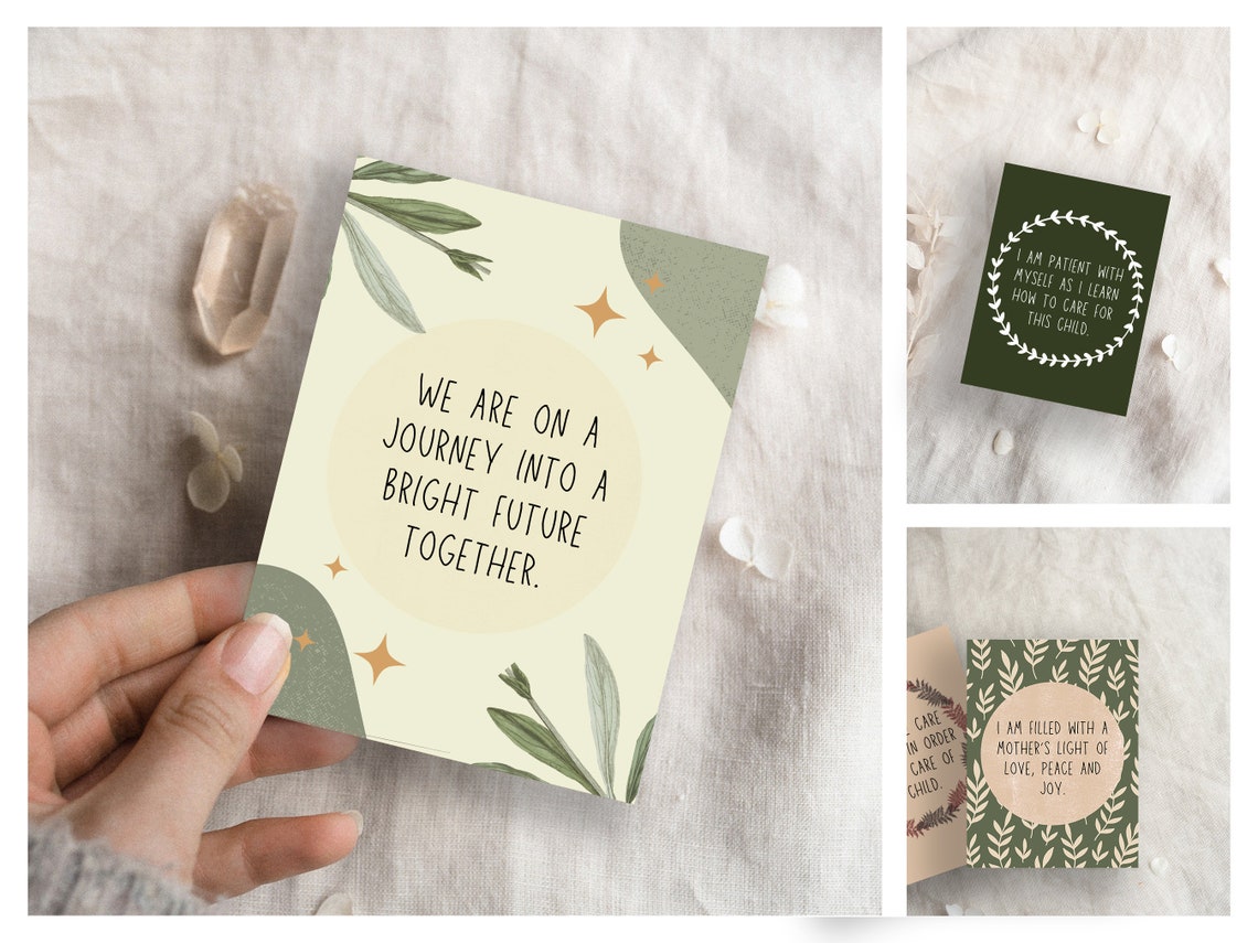 Postpartum Affirmation Cards for New Momsmotherhood - Etsy