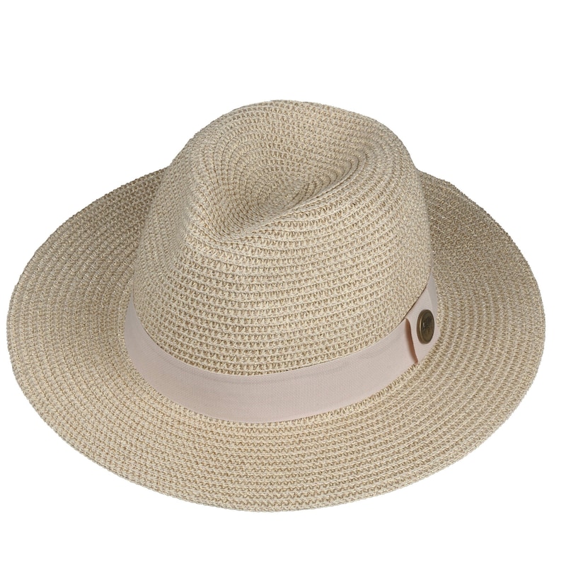 Flat Brim Straw Hat - Etsy