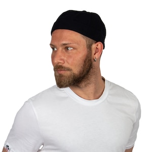 Black Cotton Docker Hat, Summer Man Beanie Cap, Hatsquare Sailor ...