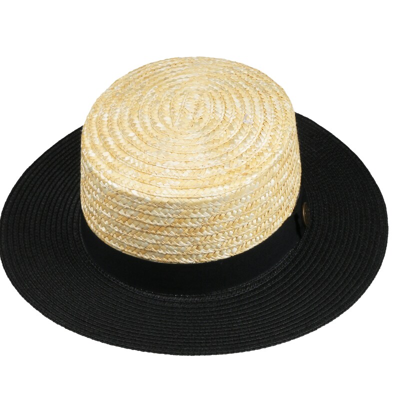 Straw Boater Hat - Etsy