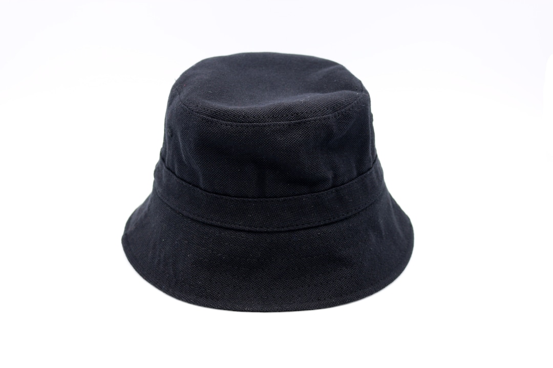 Black Cotton Bucket Hat, Hatsquare Bright Color Bucket Hat, One Size ...