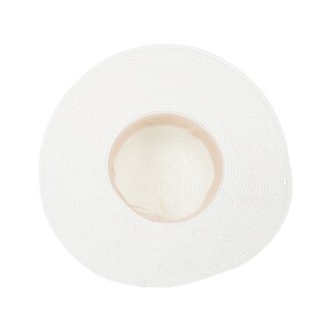 Ivory Romantic Vintage Style Wide Brim Straw Hat, Holiday Hat, Women ...