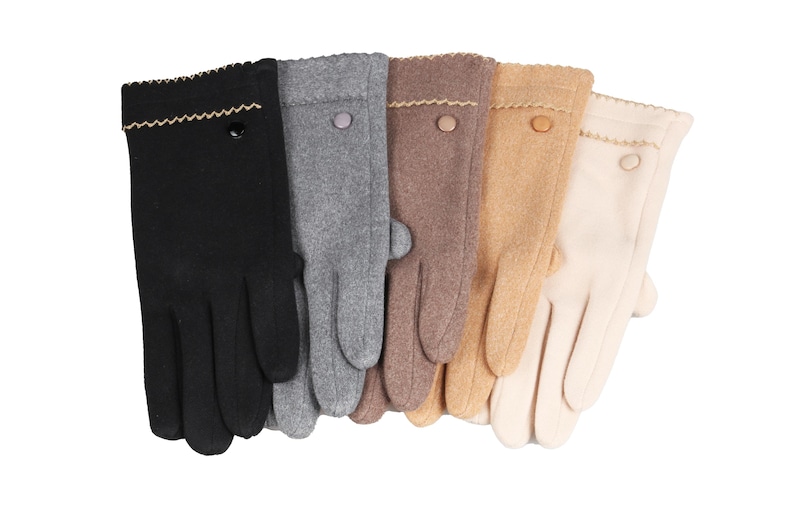 Colorful Fleece Gloves , Touchscreen Women Winter Gloves, Female One ...