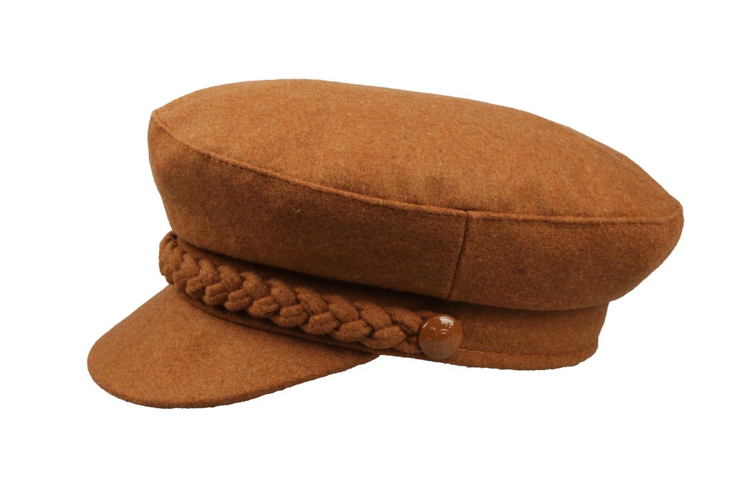 Camel Man Wool Fiddler Sailor Hat, Man Sailor Captain Hat, Skipper ...