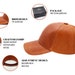 Chocolate Brown Leather Baseball Cap Hatsquare Leather - Etsy