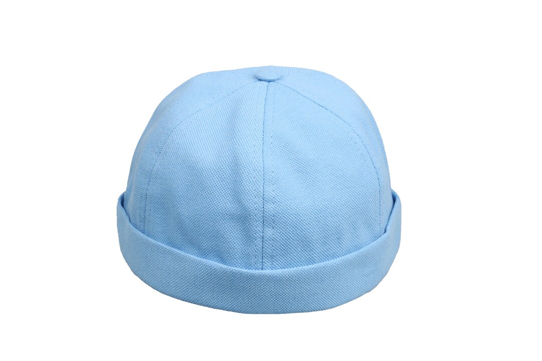 Iced Blue Cotton Docker Hat, Summer Man Beanie Cap, Sailor Military ...