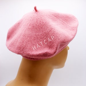 Pink French Beret , Painters Hat, Women Felt Beret, Women Winter Hat ...