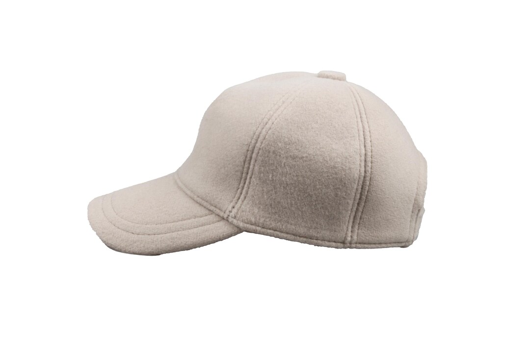 Beige Wool Blend Baseball Hat, Hatsquare Baseball Cap, Winter Warm Hat ...