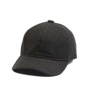 Forest Green Wool Baseball Hat, Wool Baseball Cap, Winter Hat, Warm Hat ...