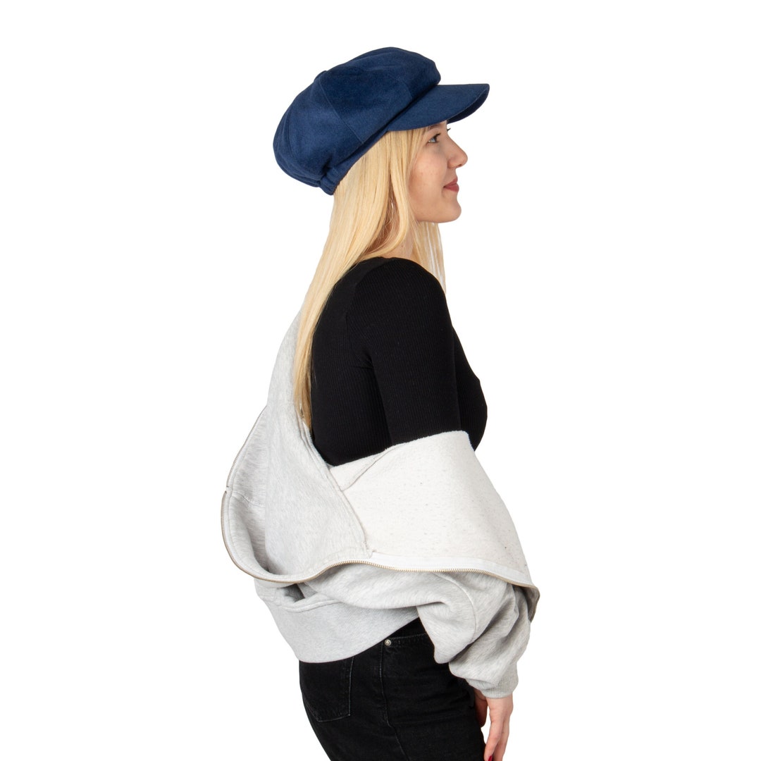 Blue Wool Women Newsboy Cap Women 8 Panels Cap Peaky - Etsy