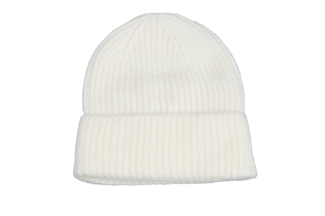 Pearl White Seamless Beanie Cap, Acrylic Unisex Beanie, Hatsquare ...