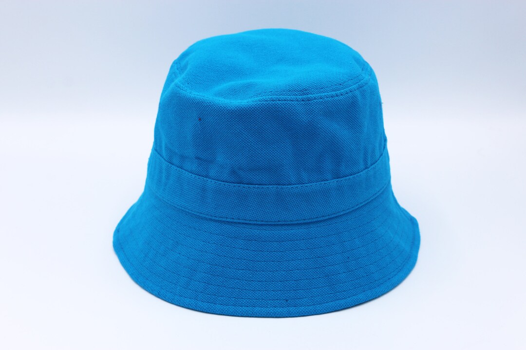 Turquoise Bucket Cotton Hat, Bright Color Bucket Hat, One Size Hat ...