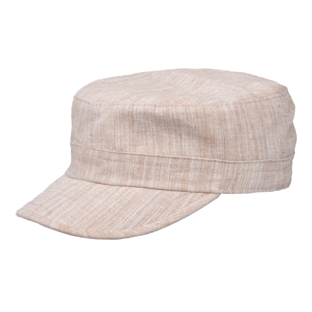 Camel Summer Cotton Military Cap, Light Army Style Hat, Hatsquare ...