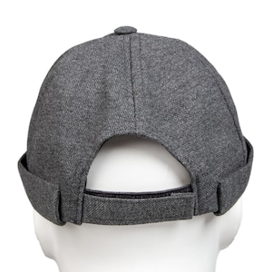 Gray Cotton Docker Hat, Summer Man Beanie Cap, Sailor Military Brimless ...