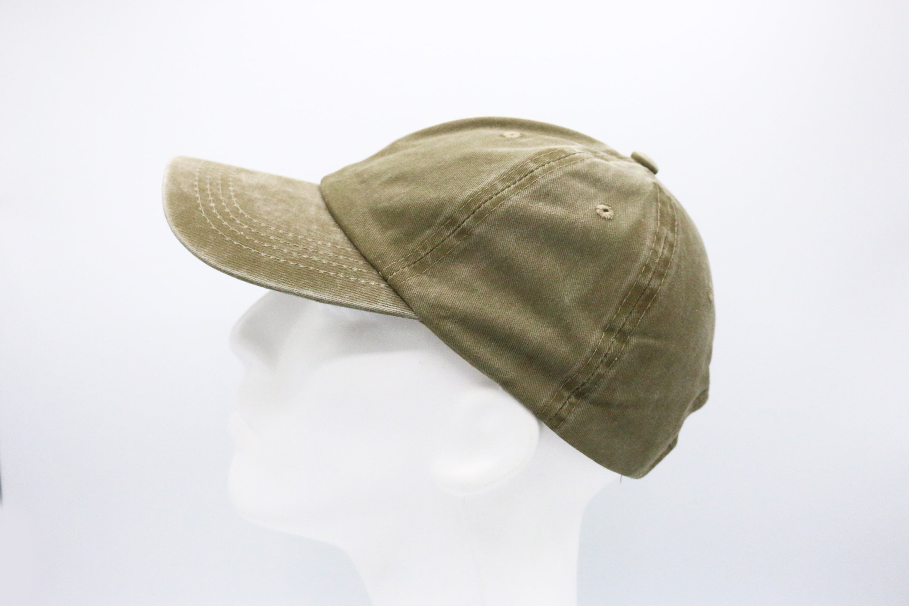 Green Cotton Baseball Cap Baseball Hat Pigment Dyed Cap Men - Etsy