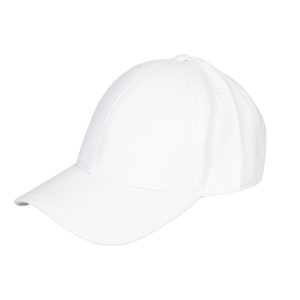 White Cotton Fabric Baseball Cap, Hatsquare Baseball Hat, Men Summer ...