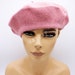 Pink French Beret , Painters Hat, Women Felt Beret, Women Winter Hat ...