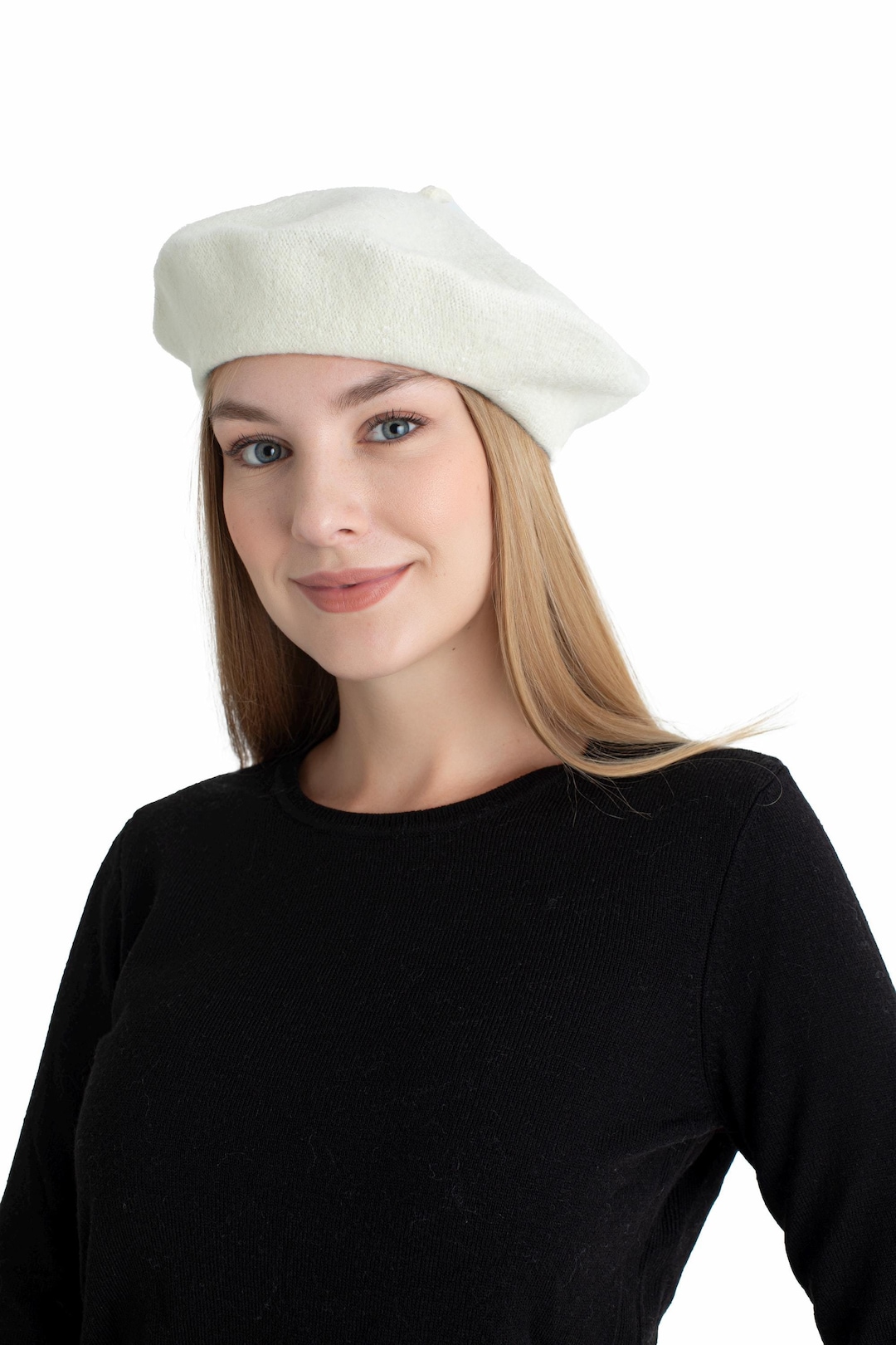 Cream French Beret , Painters Hat, Women Felt Beret, Women Winter Hat ...