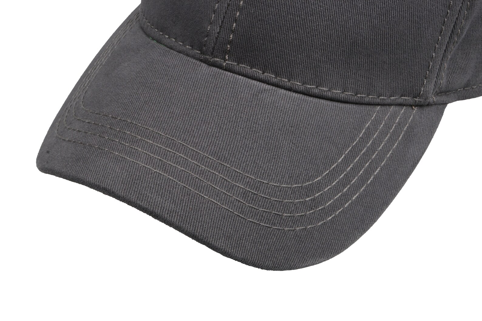 Dark Gray Cotton Fabric Classic Baseball Cap, Hatsquare 6 Panel ...