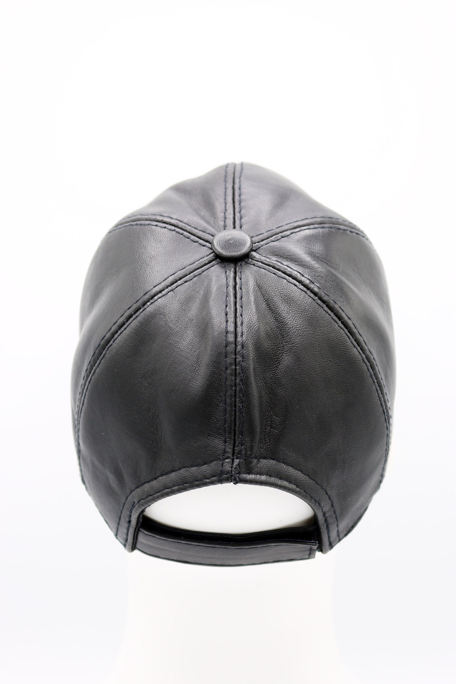 Black Leather Baseball Cap Hatsquare Leather Hat Adjustable - Etsy