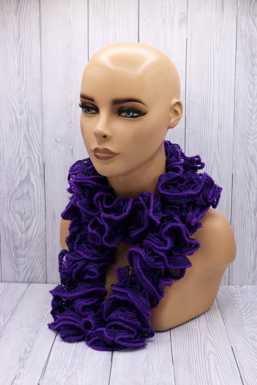 ON SALE - Colorful Winter Frilly Scarf , 9 Different Color for Your ...