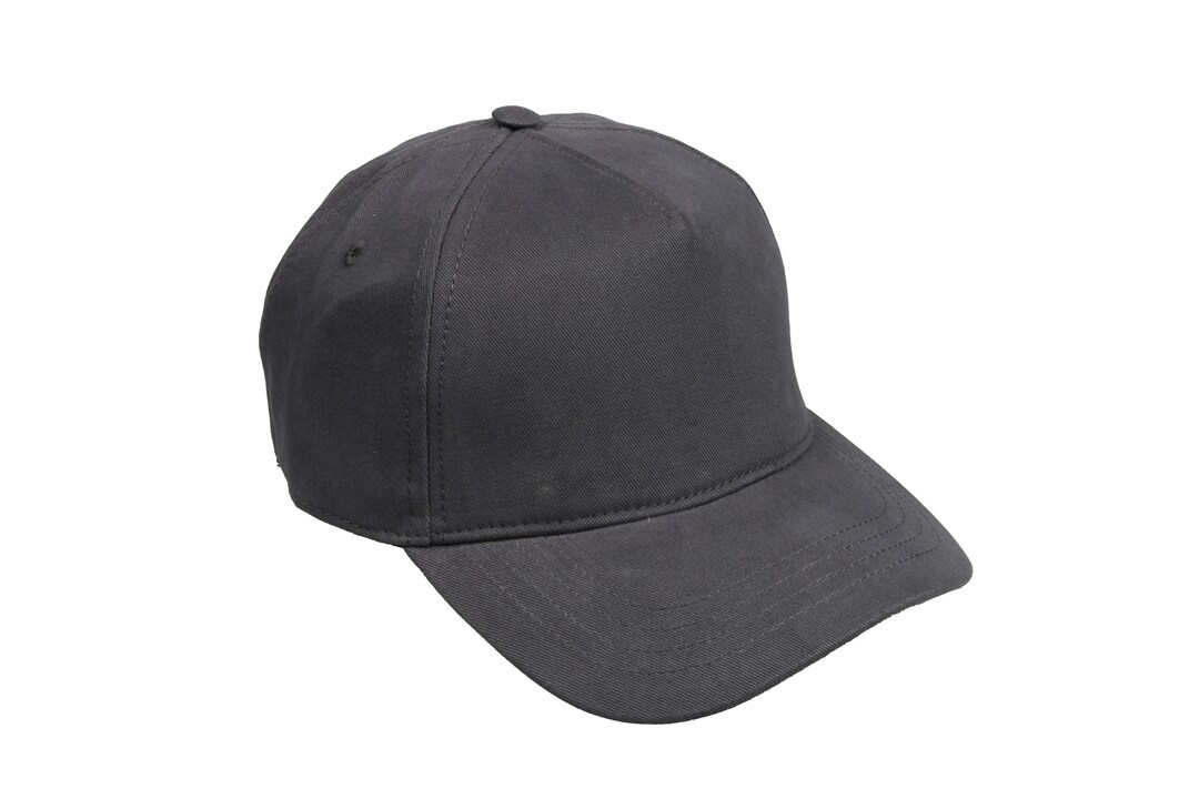Dark Gray Cotton Fabric Baseball Cap, 5 Panel Baseball Hat, Hatsquare ...