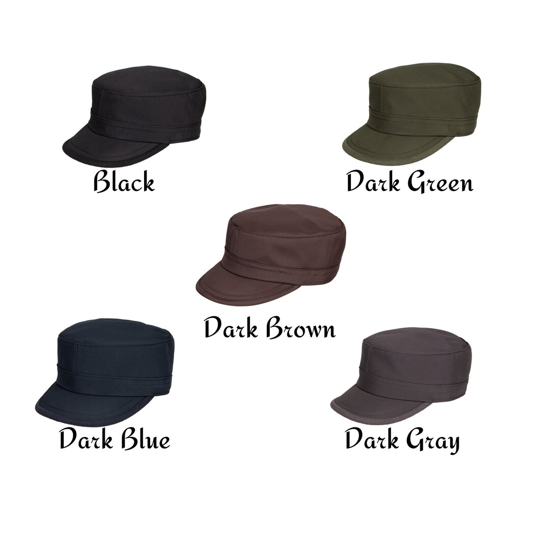 Water Resistant Military Cap, Army Style Hat, Hatsquare Military Hat ...
