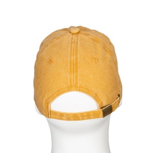 Yellow Cotton Baseball Cap, Baseball Hat, Pigment Dyed Cap, Men Summer ...