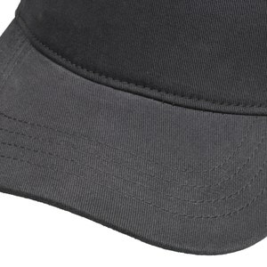 Dark Gray Cotton Fabric Baseball Cap, 5 Panel Baseball Hat, Hatsquare ...