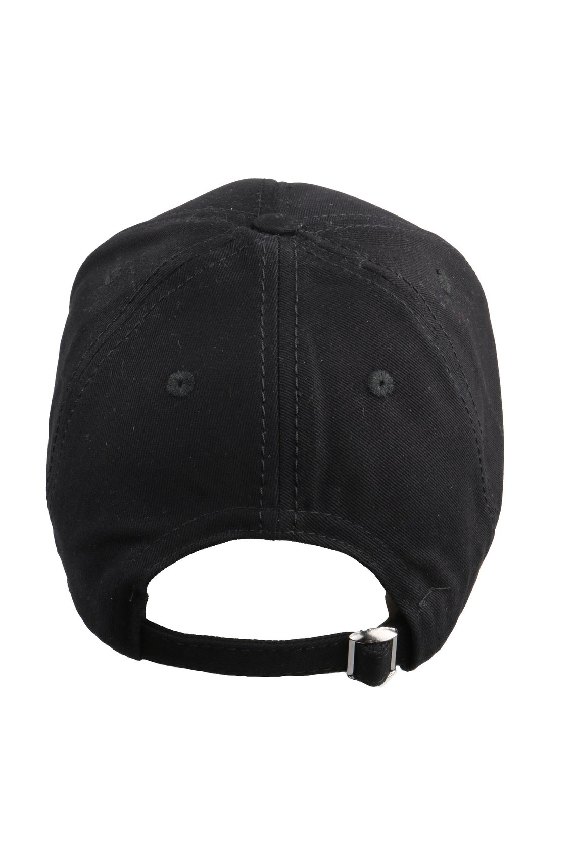 Black Cotton Fabric Classic Baseball Cap, Hatsquare 6 Panel Baseball ...