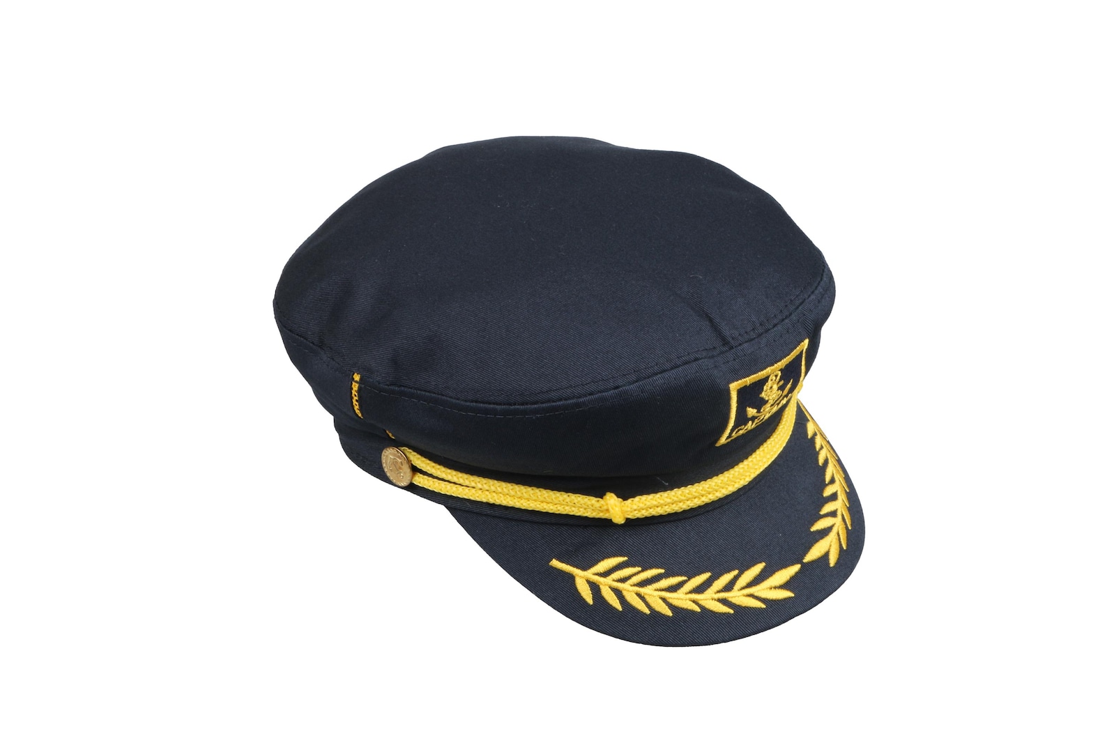Navy Skipper Sailor Captain Hat, Unisex Anchor Embroidered Boating Cap ...
